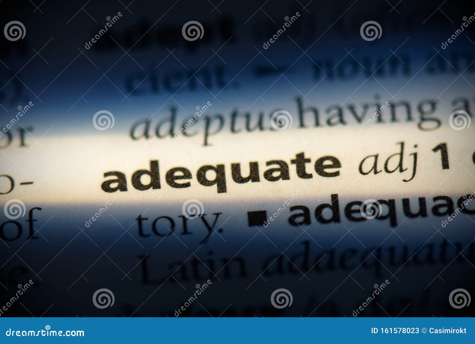 Adequate stock image. Image of vocabulary, isolated - 161578023