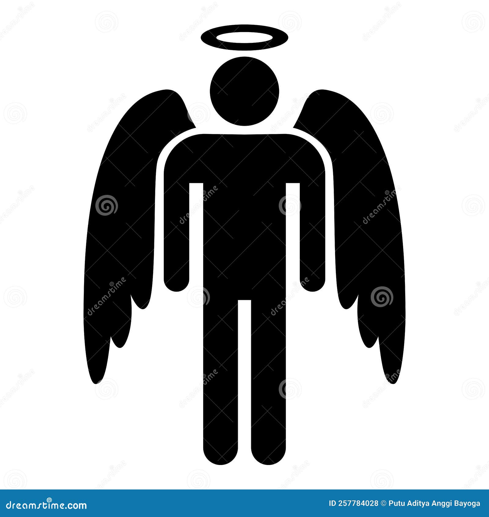 Adesivo de anjo ilustração do vetor. Ilustração de cartoon - 257784028