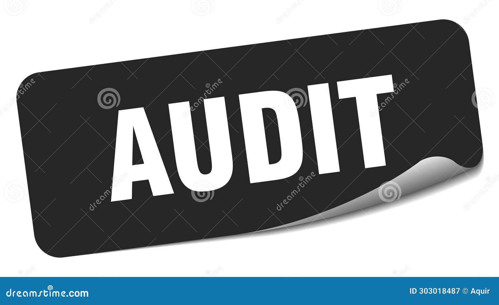 Adesivo De Auditoria. Etiqueta De Auditoria Ilustração do Vetor ...