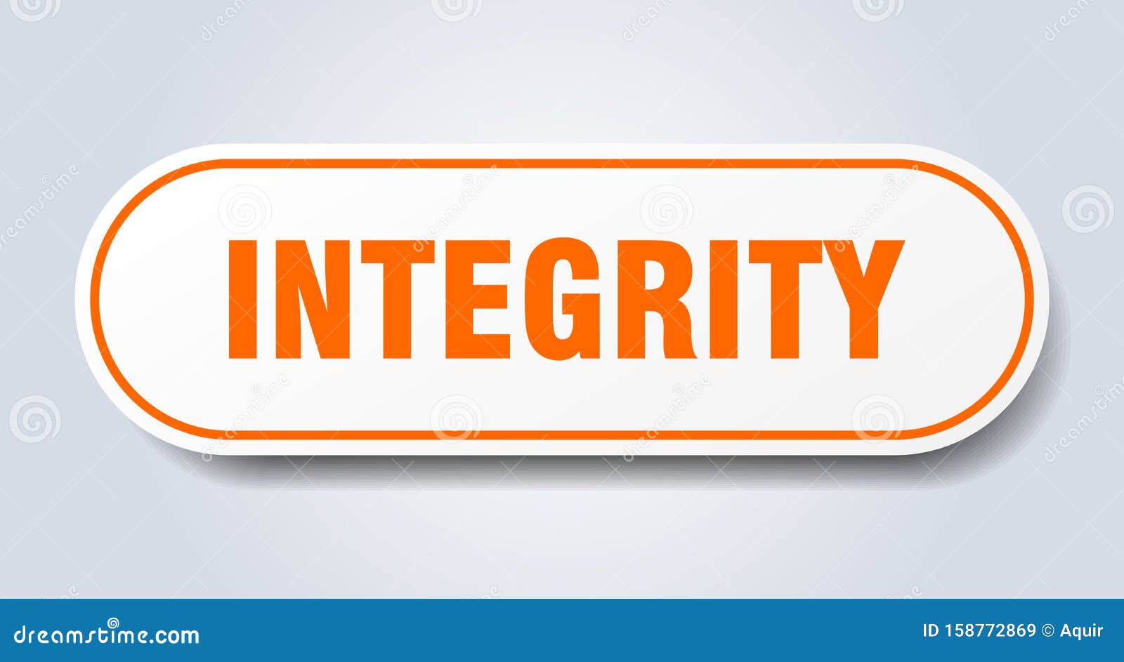 Adesivo de integridade ilustração do vetor. Ilustração de isolado ...