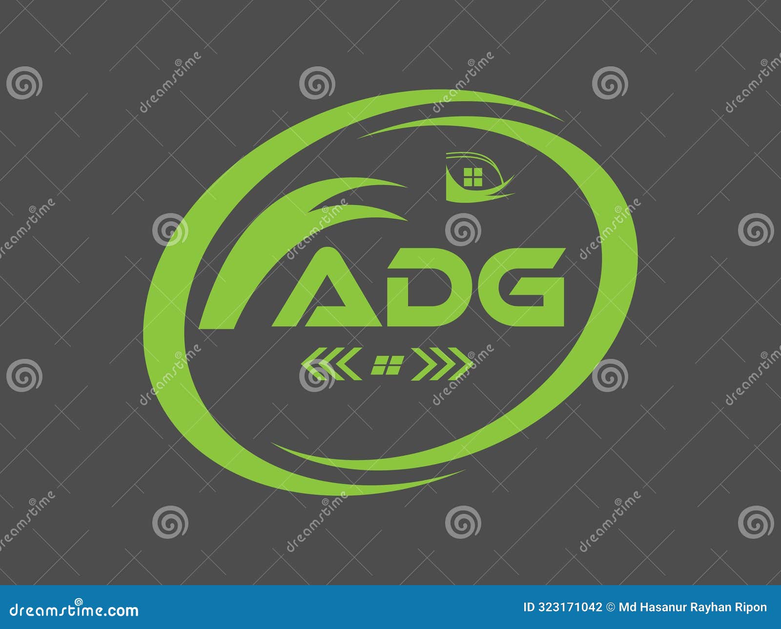 ADG Letter Logo Design. ADG Simple and Modern Monogram Logo Stock ...