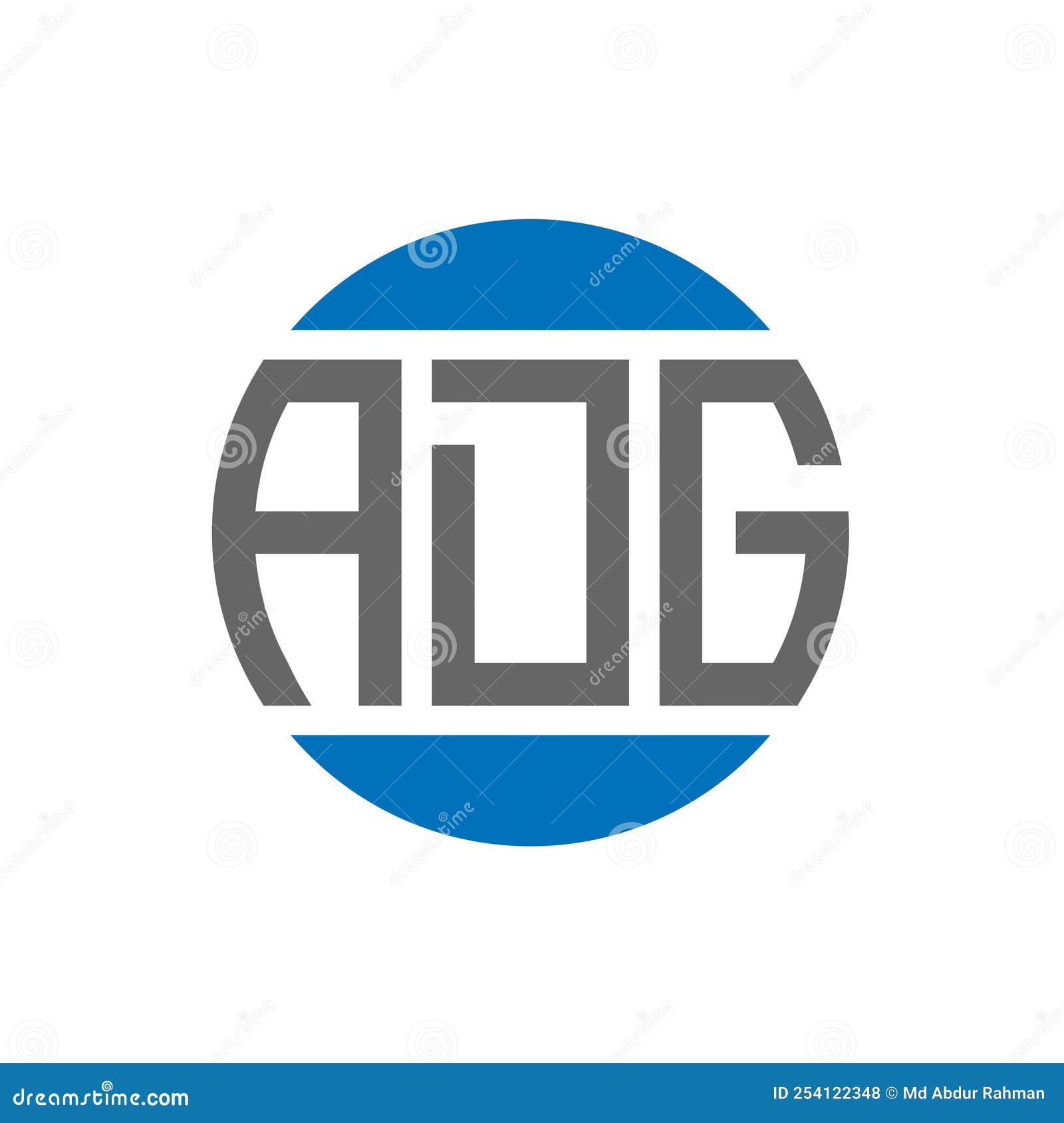 ADG Letter Logo Design on White Background. ADG Creative Initials ...