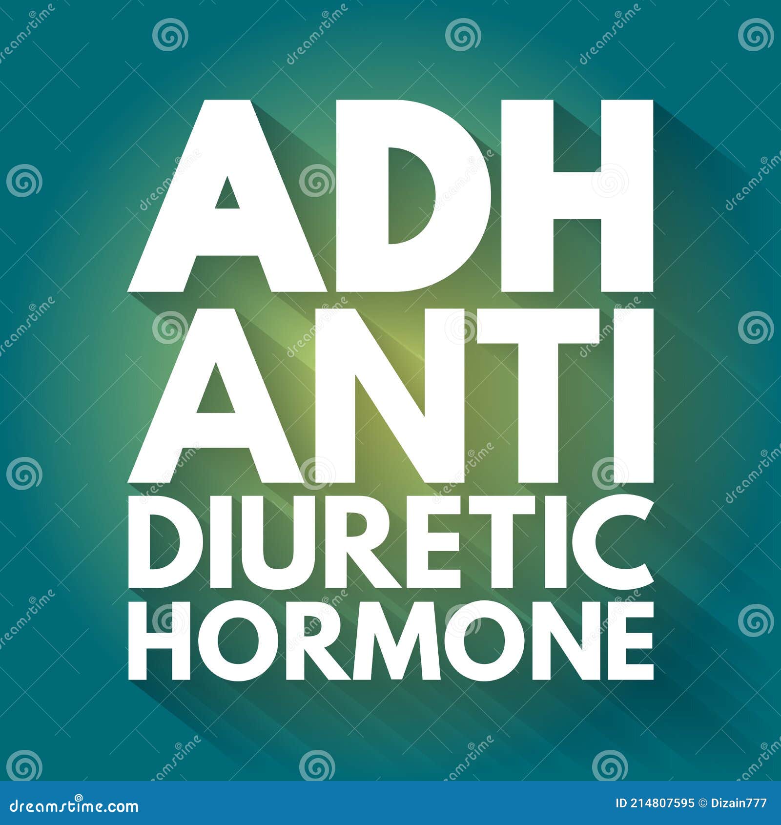 ADH - Antidiuretic Hormone Acronym, Concept Background Stock ...