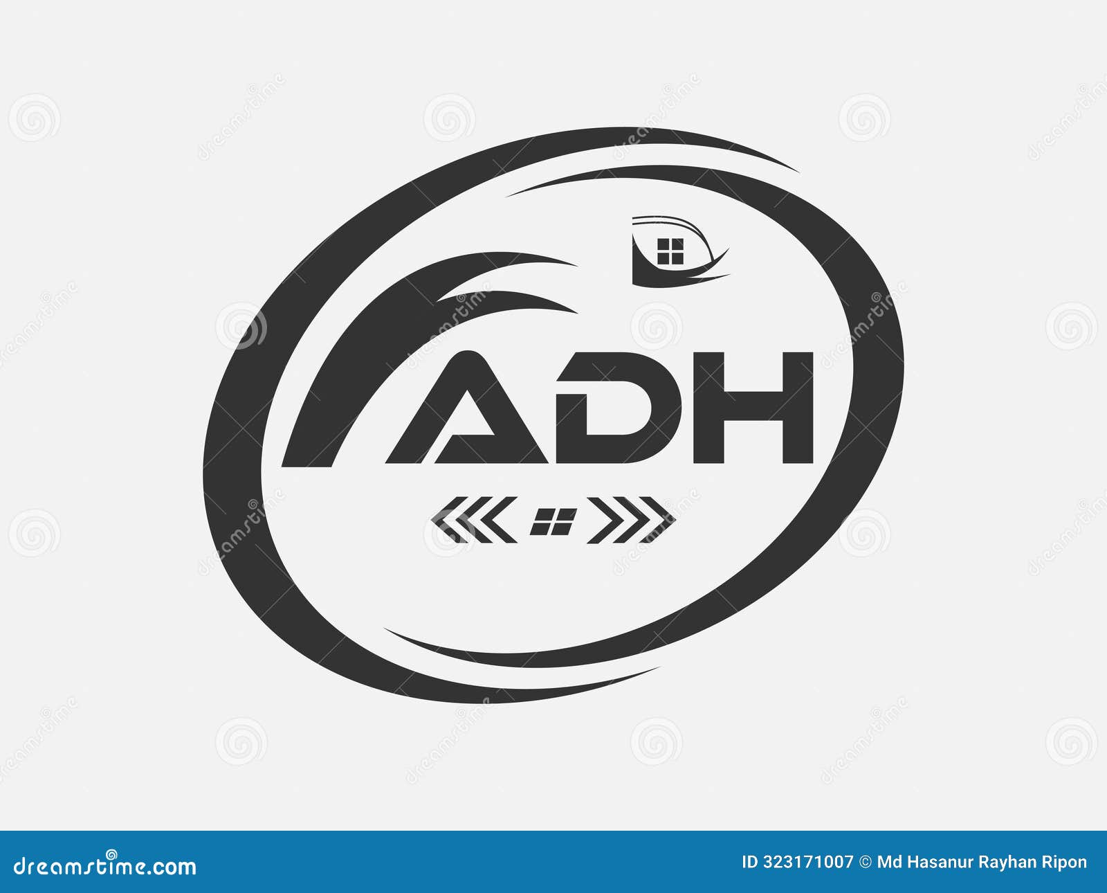 ADH Letter Logo Design. ADH Simple And Modern Monogram Logo. Abstract ...