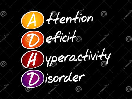 ADHD - Attention Deficit Hyperactivity Disorder Stock Illustration ...