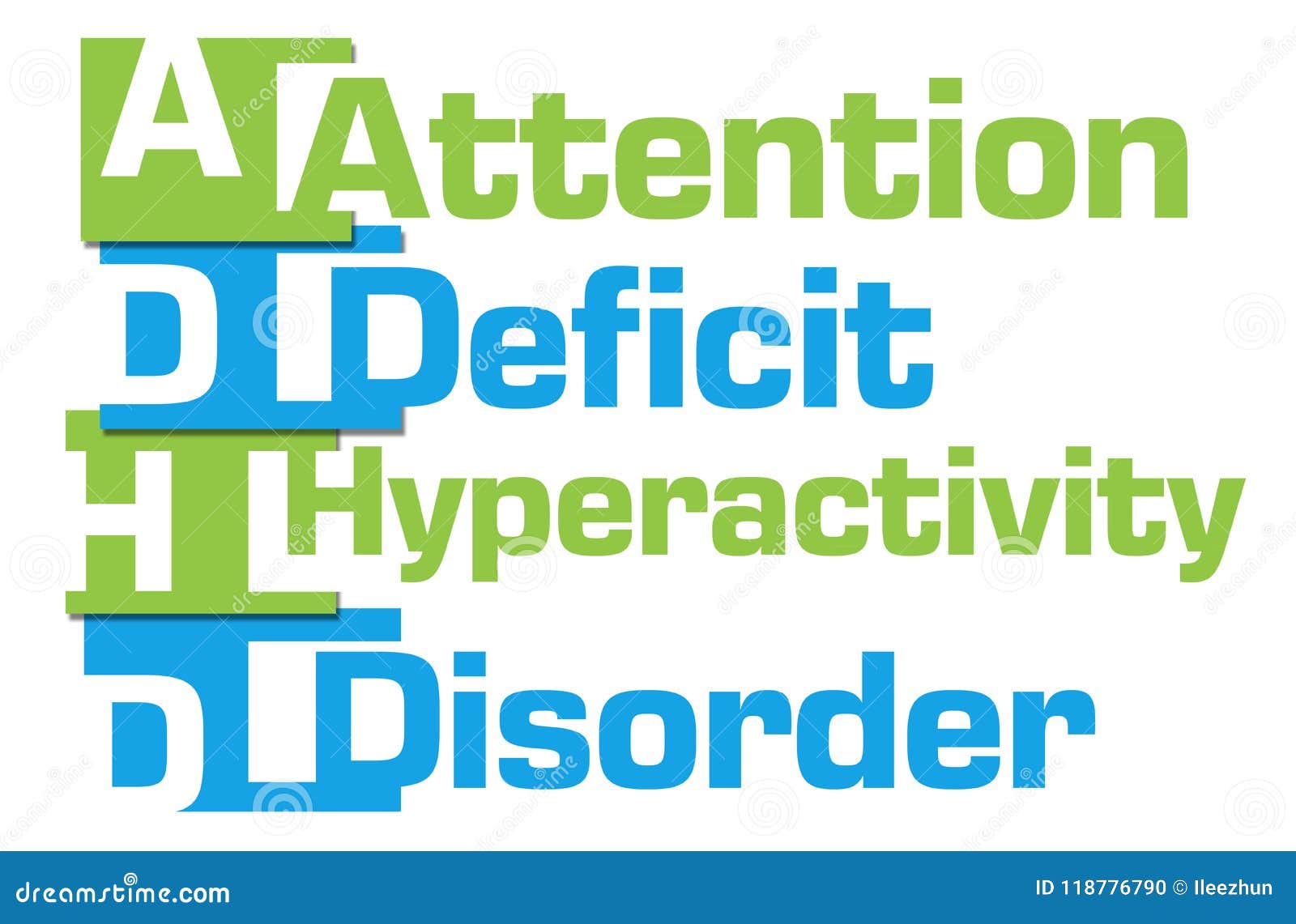 ADHD - Attention Deficit Hyperactivity Disorder Green Blue Stripes ... ADHD - Attention Deficit Hyperactivity Disorder Green Blue Stripes ...