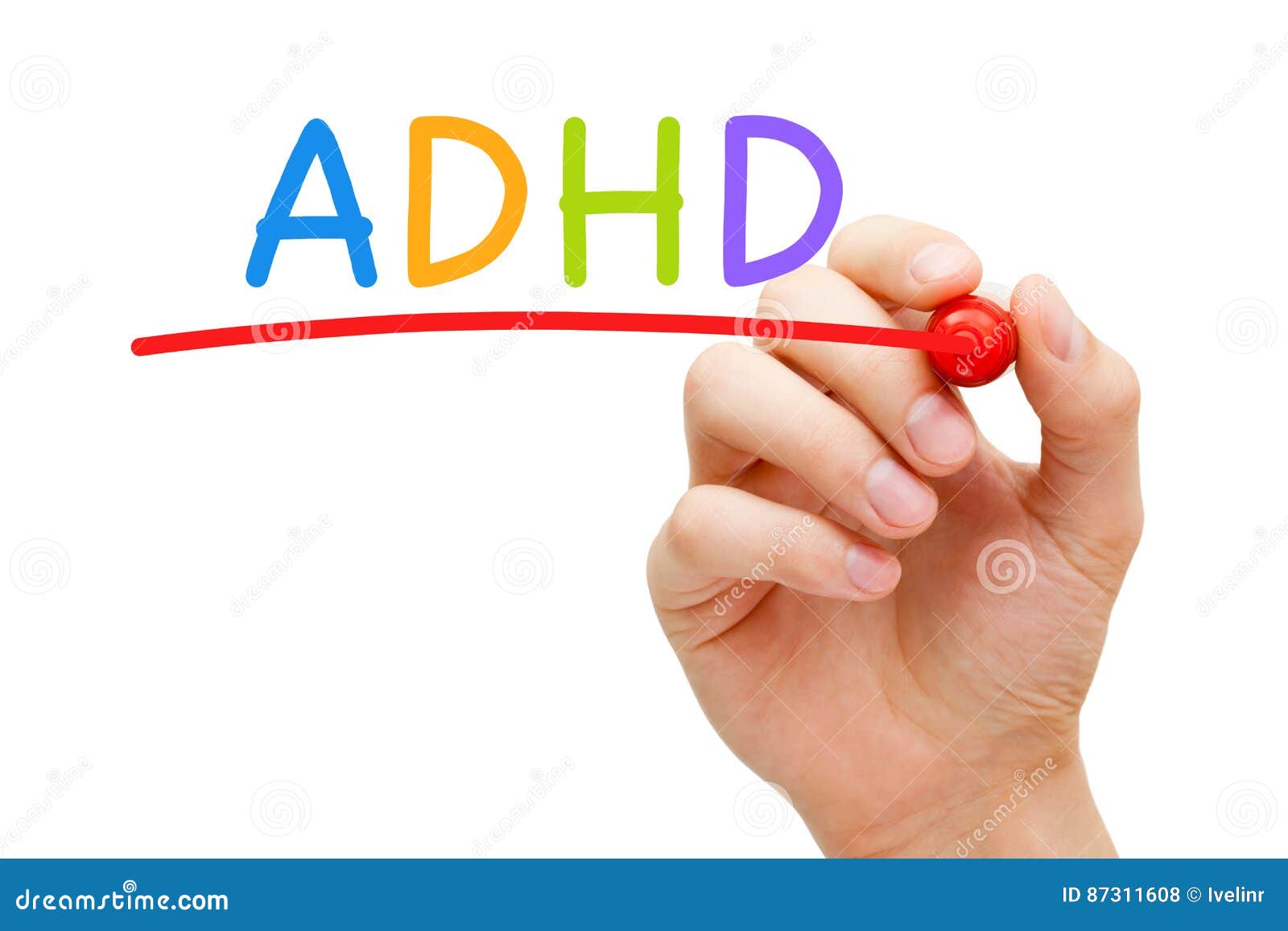 ADHD Attention Deficit Hyperactivity Disorder Sign Royalty-Free Stock ...