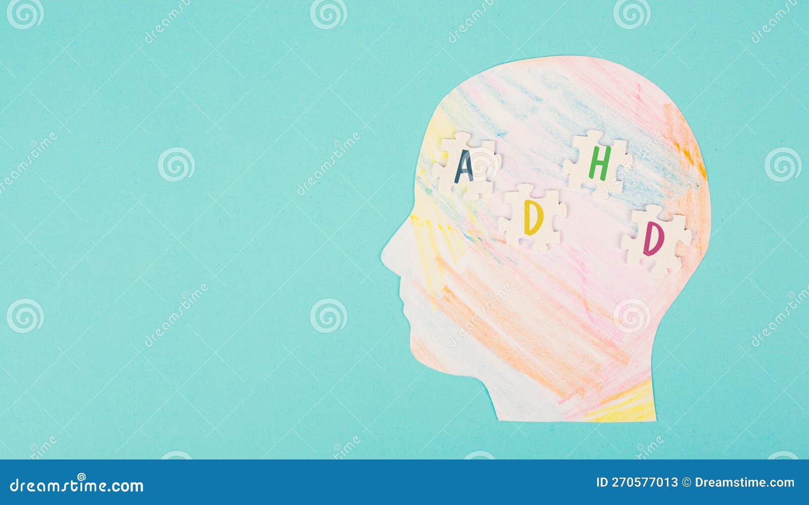 ADHD, Attention Deficit Hyperactivity Disorder, Mental Health, Colored ...