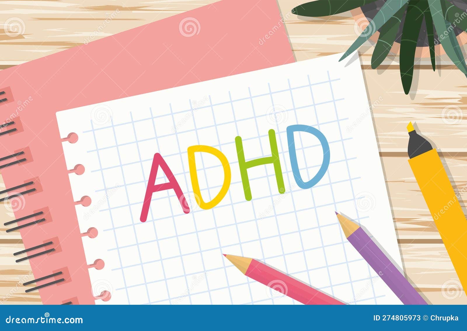 ADHD (Attention Deficit Hyperactivity Disorder) Written Written on the ...