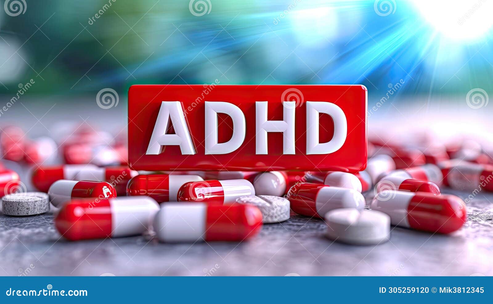 ADHD Attention Deficit and Hyperactivity. Stock Illustration ...