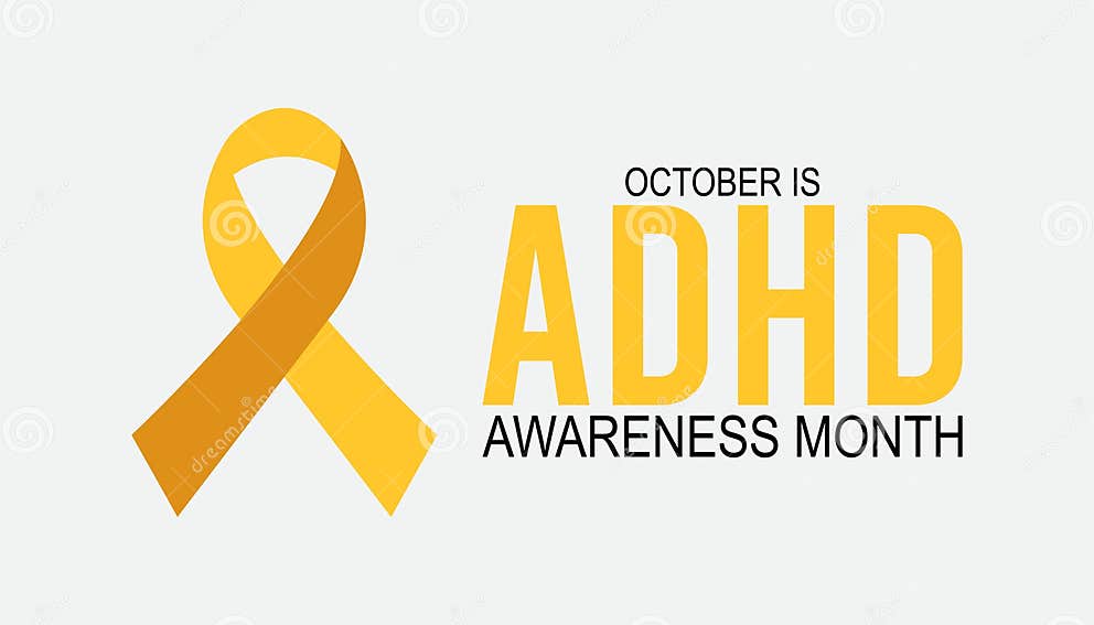 ADHD AWARENESS MONTH is Observed Every Year on October. Stock ...