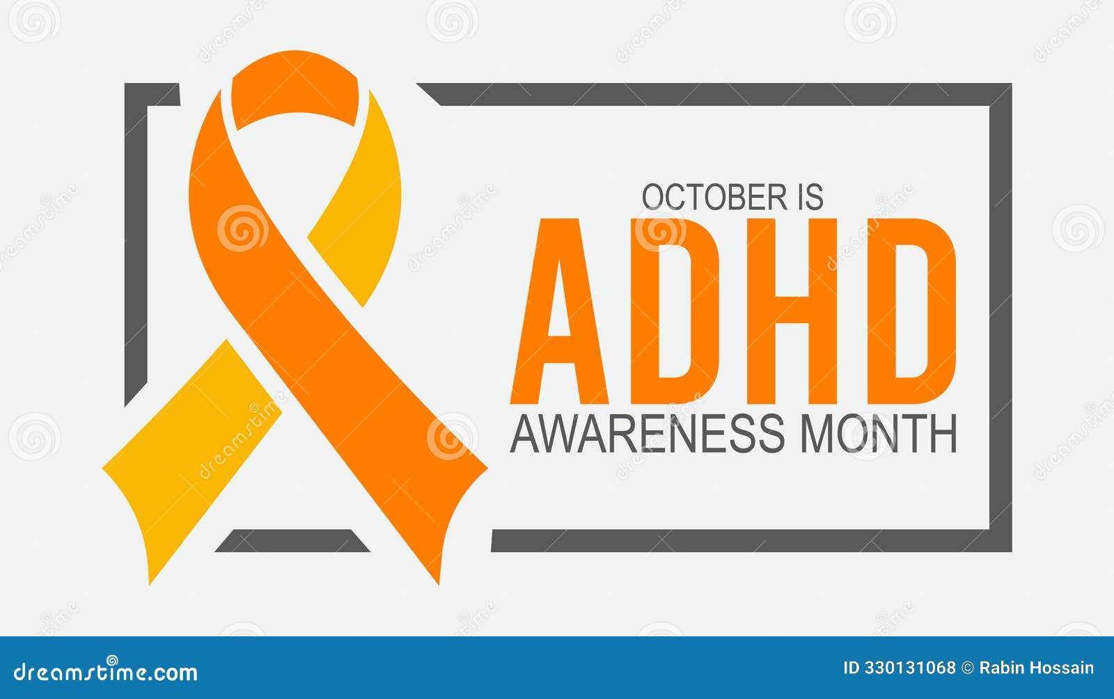ADHD AWARENESS MONTH is Observed Every Year on October. Stock ...