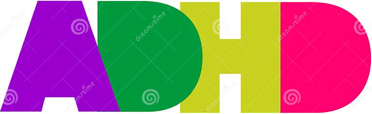 ADHD LOGO stock vector. Illustration of hyperactivity - 89372572