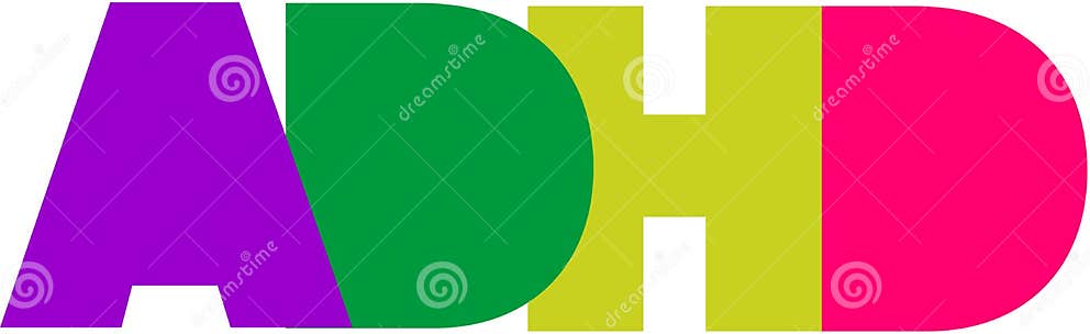 ADHD LOGO stock vector. Illustration of hyperactivity - 89372572