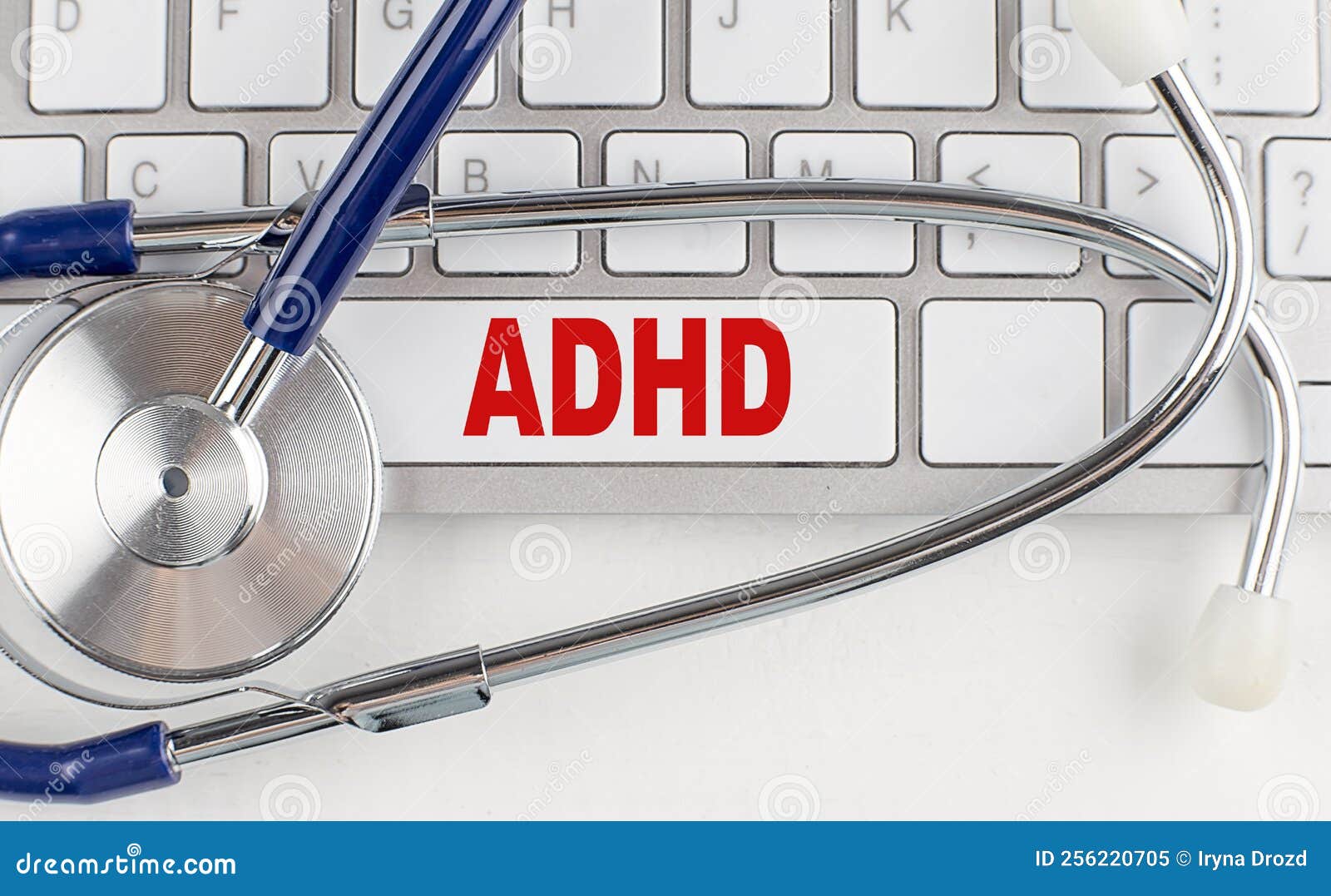 ADHD Text on Keyboard with Stethoscope , Medical Concept Stock Image ...