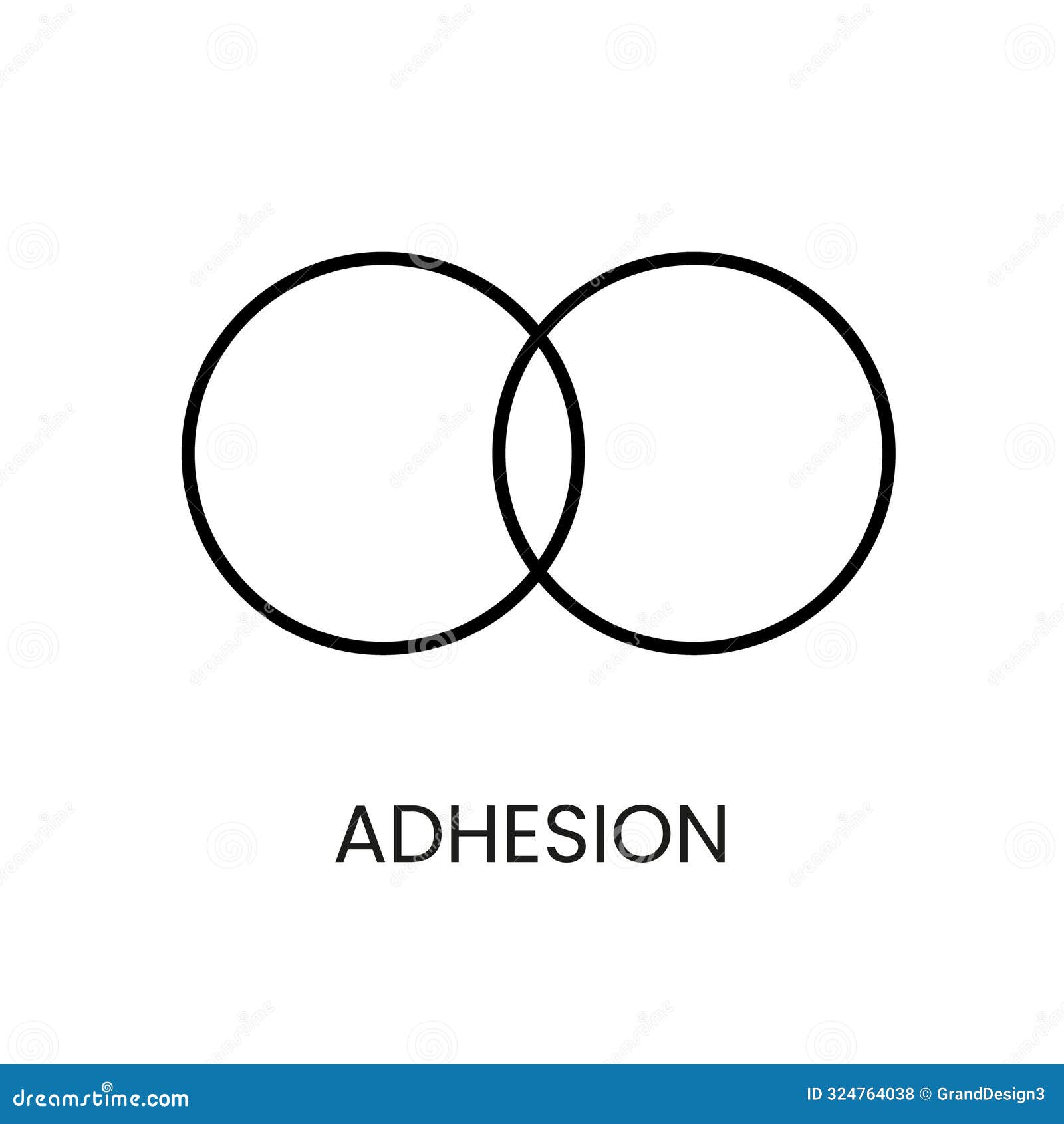 Adhesion Vector Line Icon with Editable Stroke Stock Vector ...