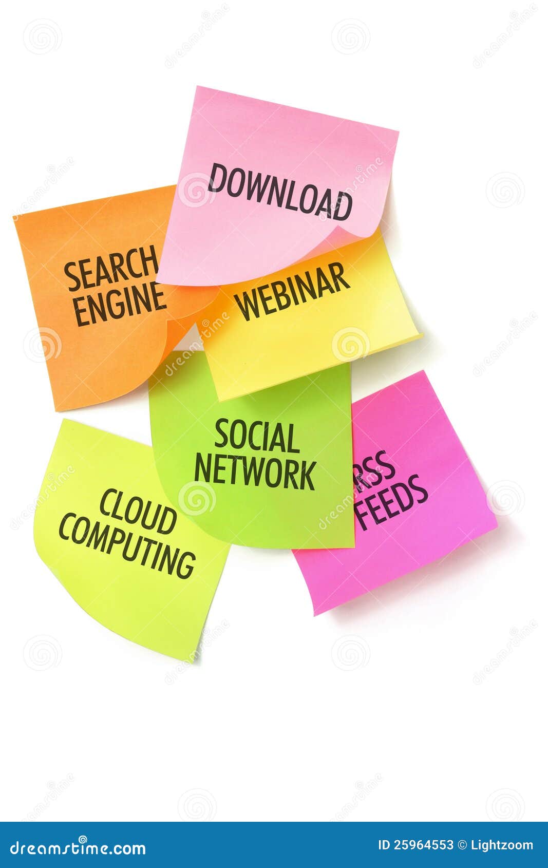 Adhesive Note Papers stock image. Image of contact, communication ...