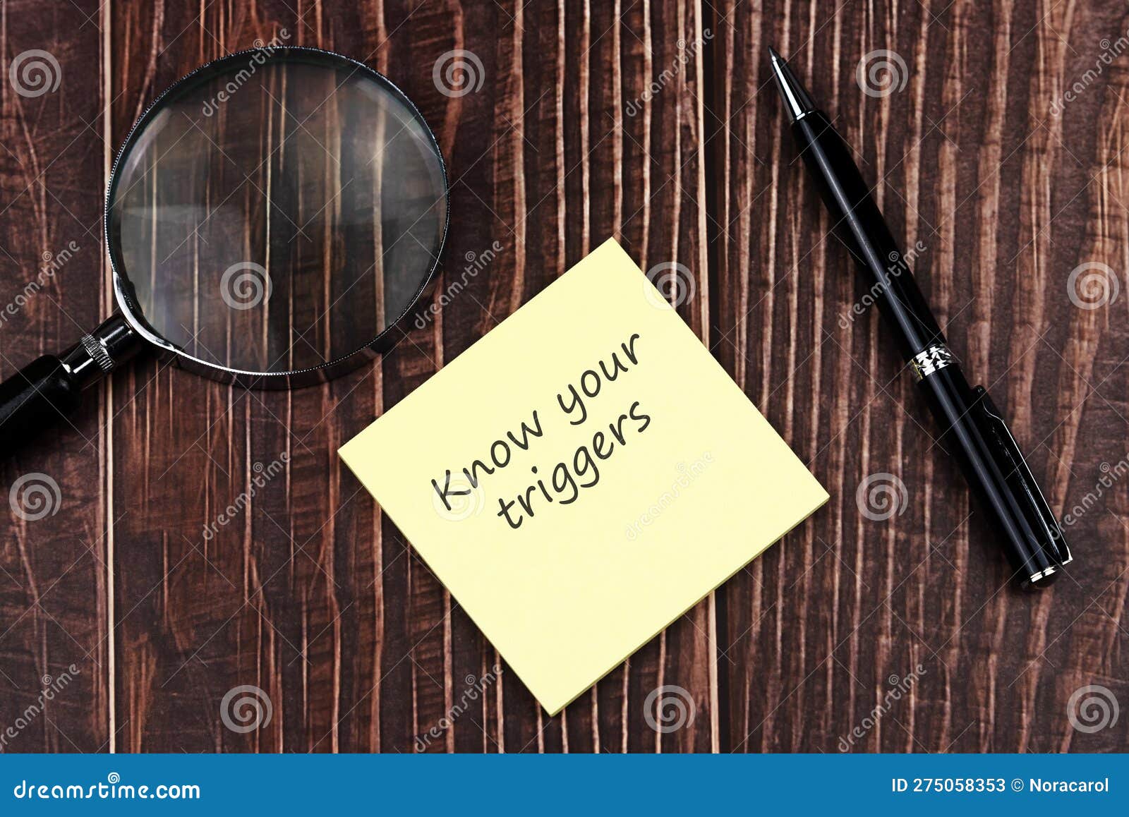 Adhesive Note with Text Know Your Triggers Stock Image - Image of ...