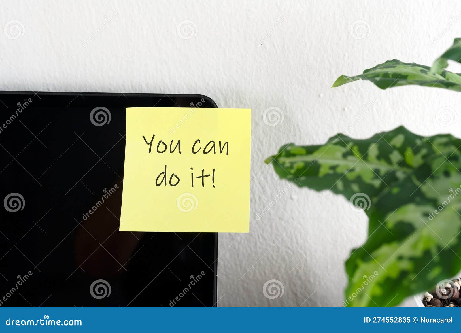 Adhesive Note with Text You Can Do it Stock Image - Image of ...