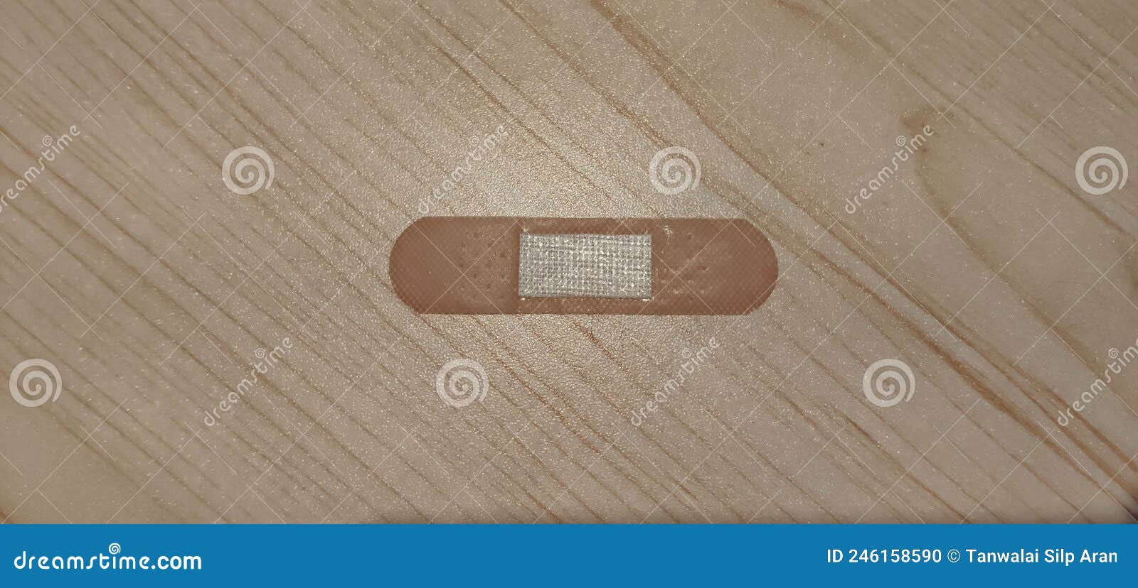 Adhesive Plaster Can Be Stuck on the Table. Stock Photo - Image of ...