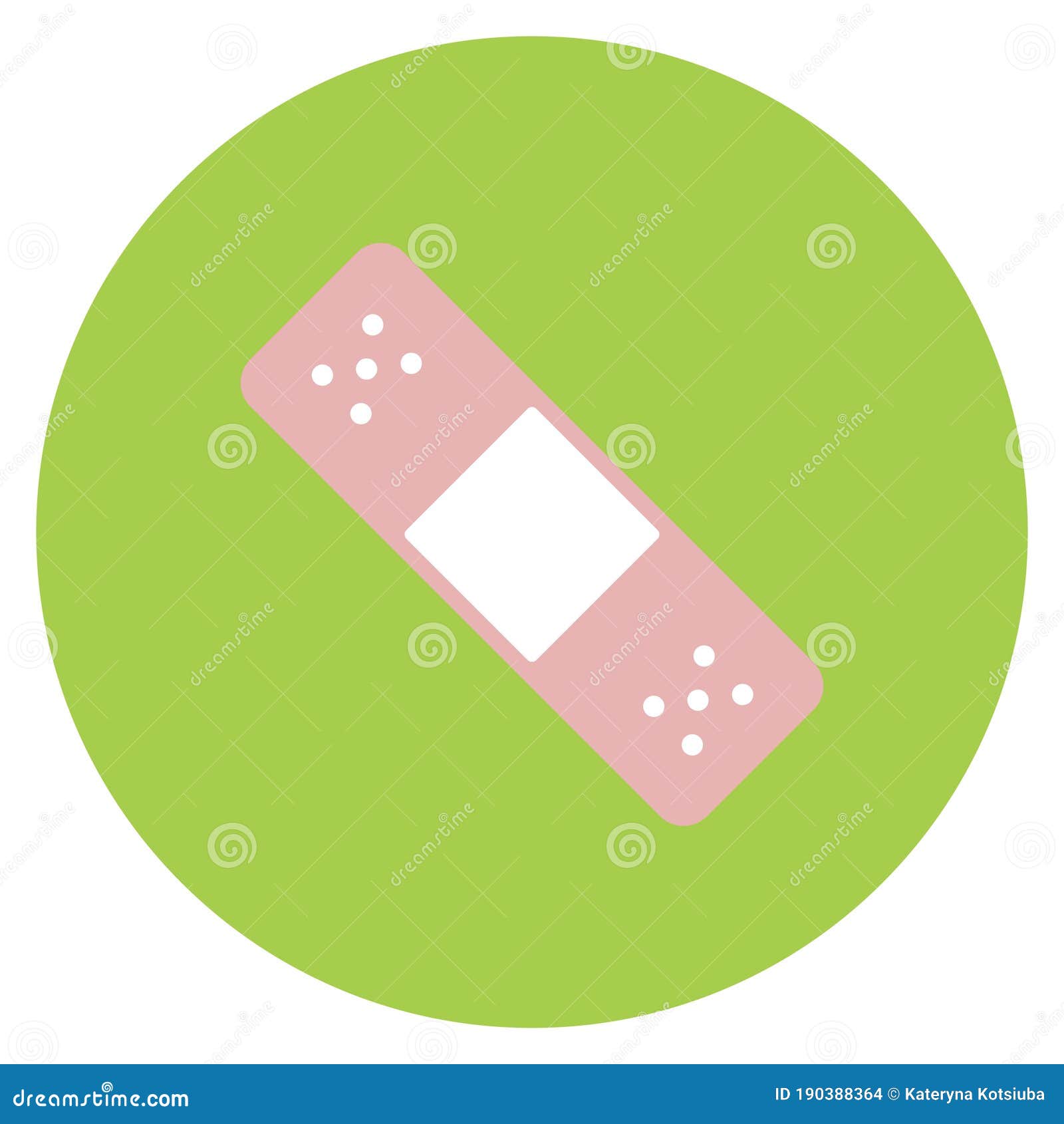 Adhesive plaster icon stock vector. Illustration of plaster - 190388364