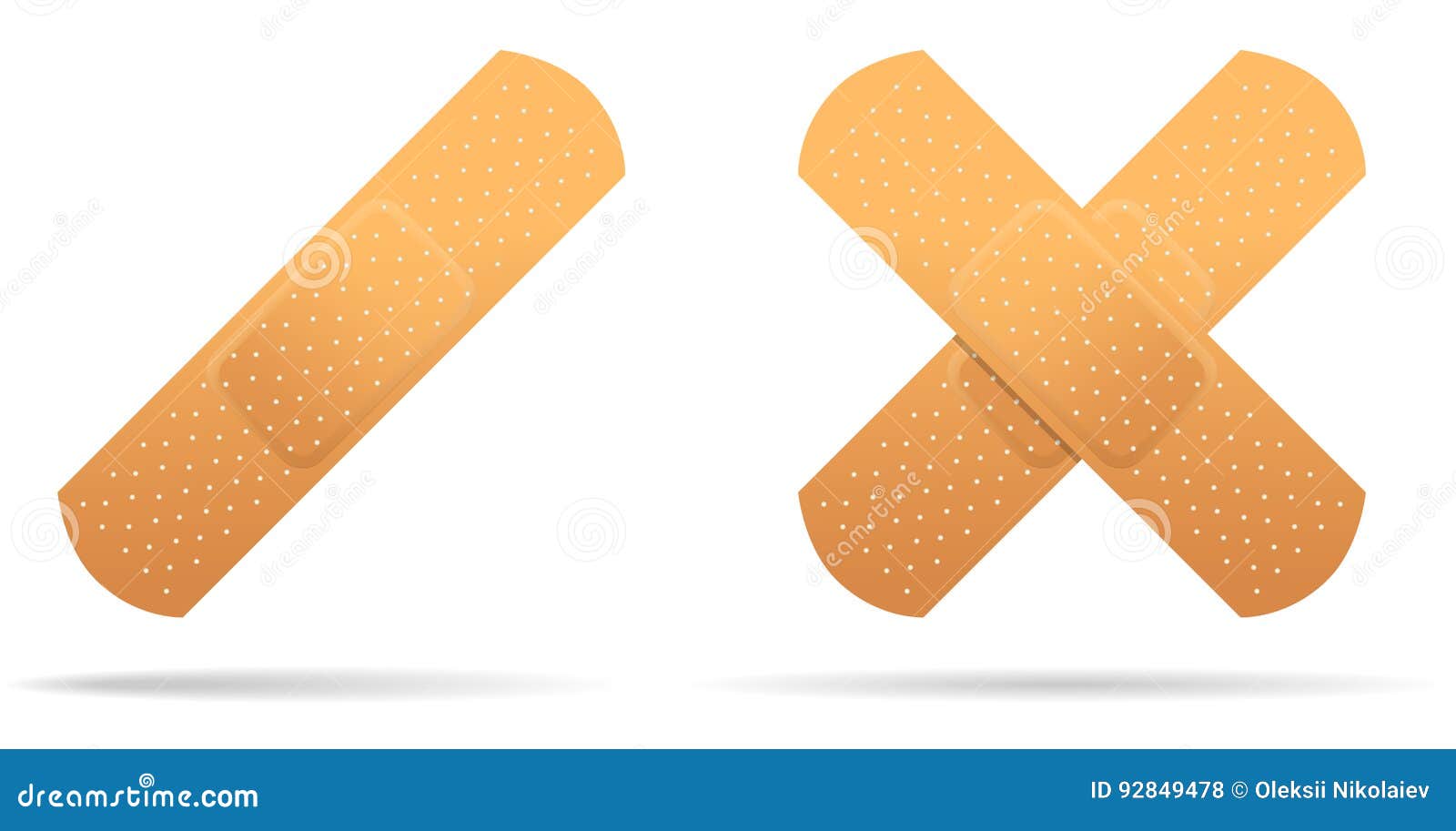 Set Of Plaster Cartoon Vector | CartoonDealer.com #252997563