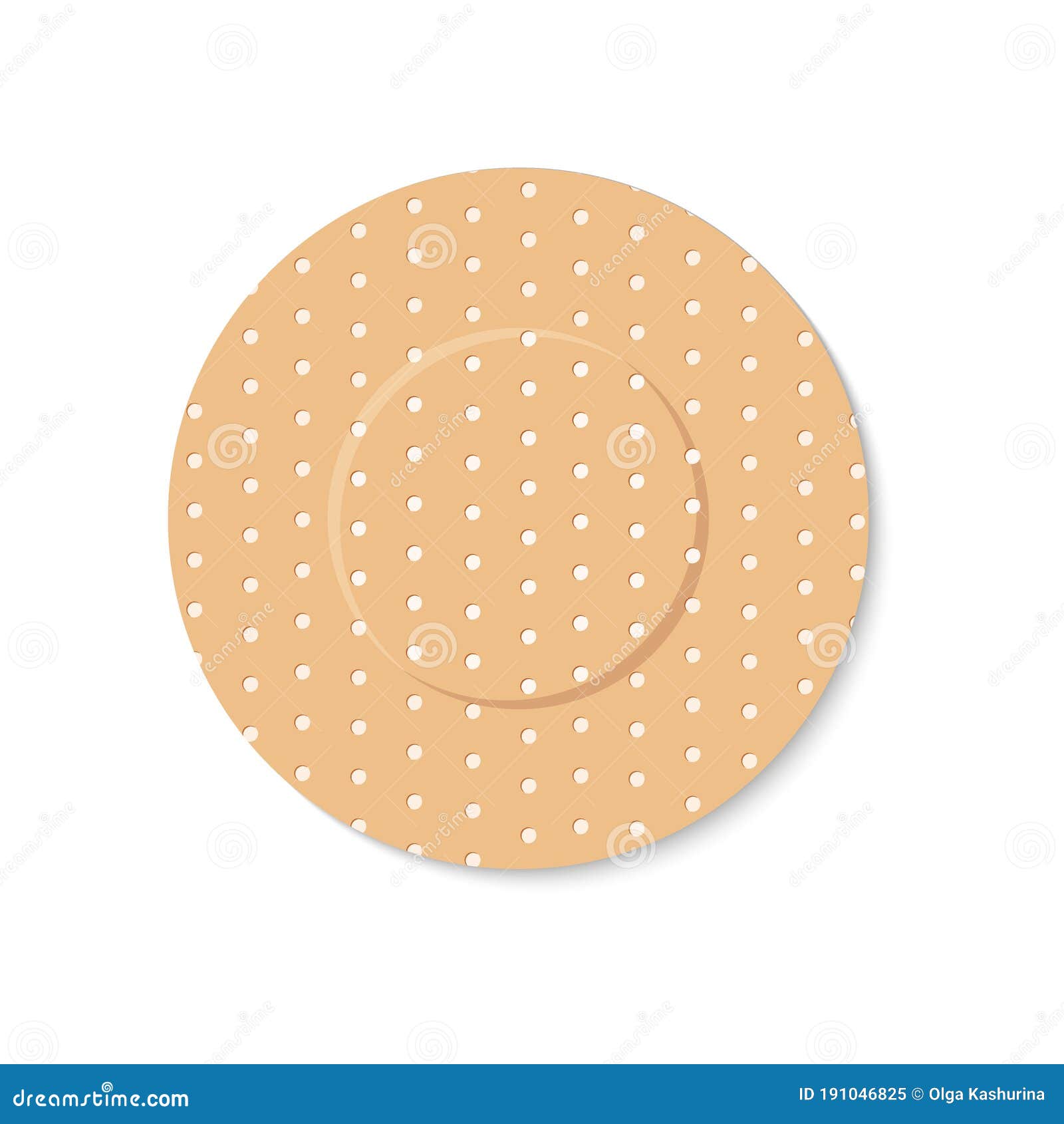 Adhesive Plaster on a White Background Stock Illustration ...