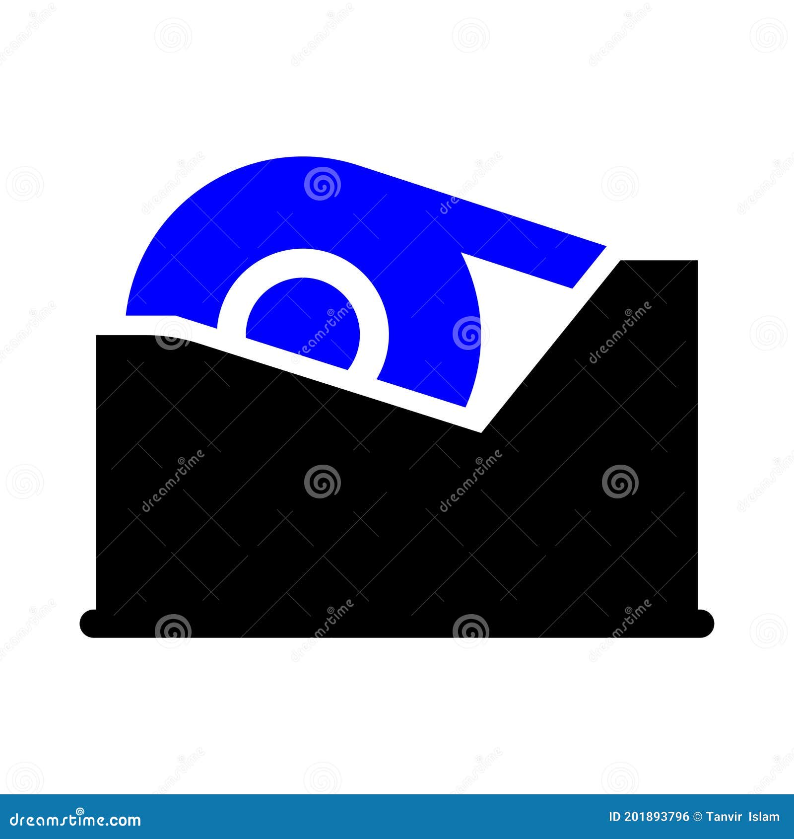 Adhesive tape Icon stock vector. Illustration of symbol - 201893796