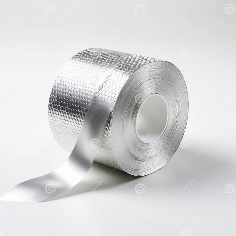 Shiny Bumpy Tape Against Solid White Background Texture Stock ...
