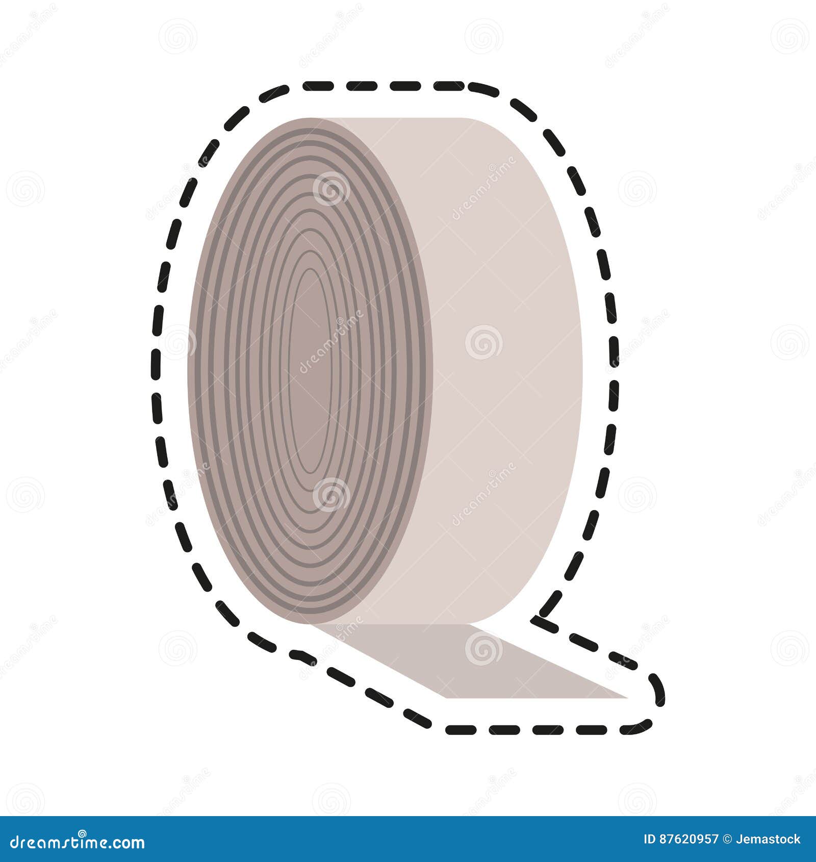 Adhesive Tape Roll Icon Image Stock Vector - Illustration of sticker ...
