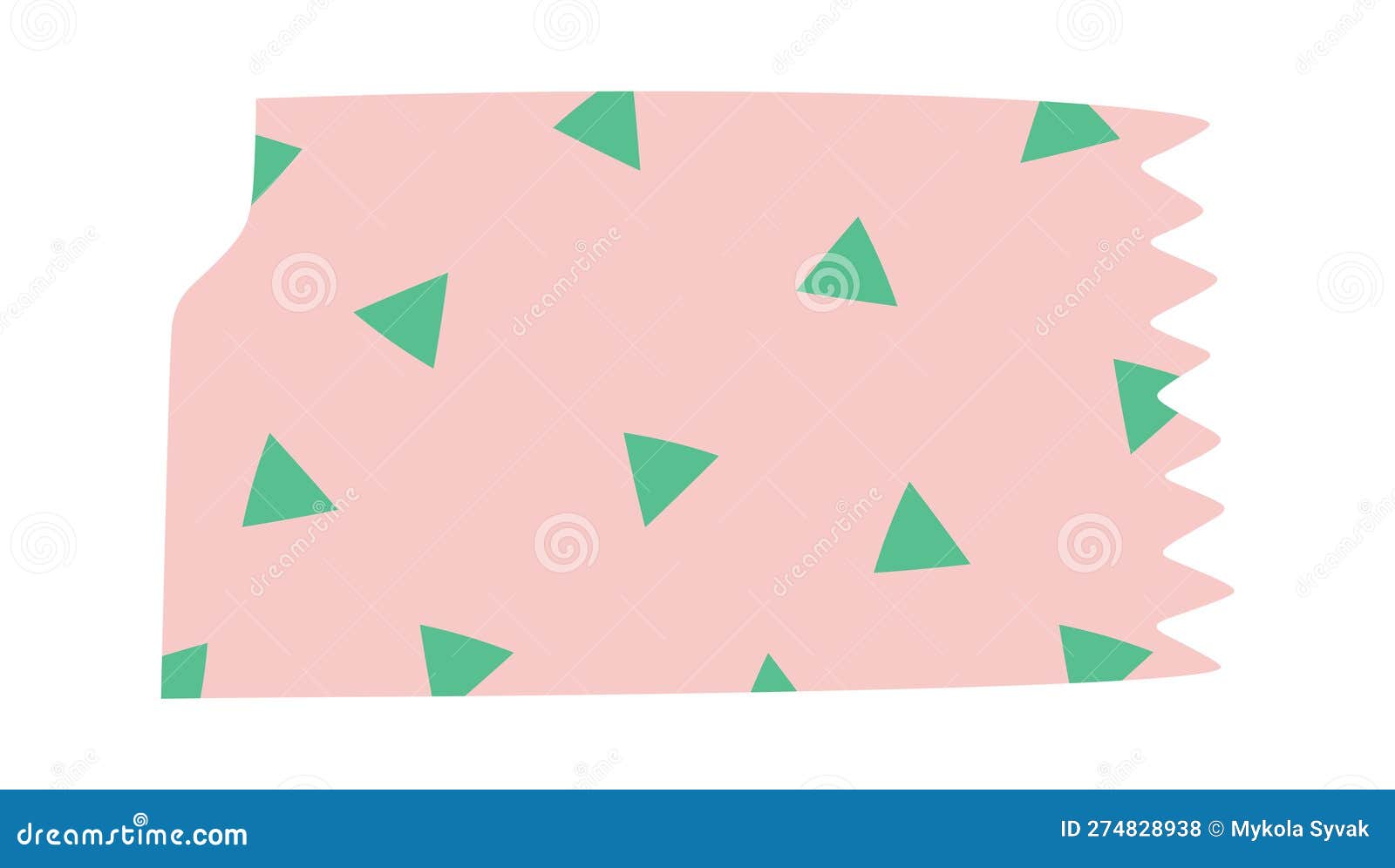 Adhesive Tape with Triangle Pattern Stock Vector - Illustration of ...
