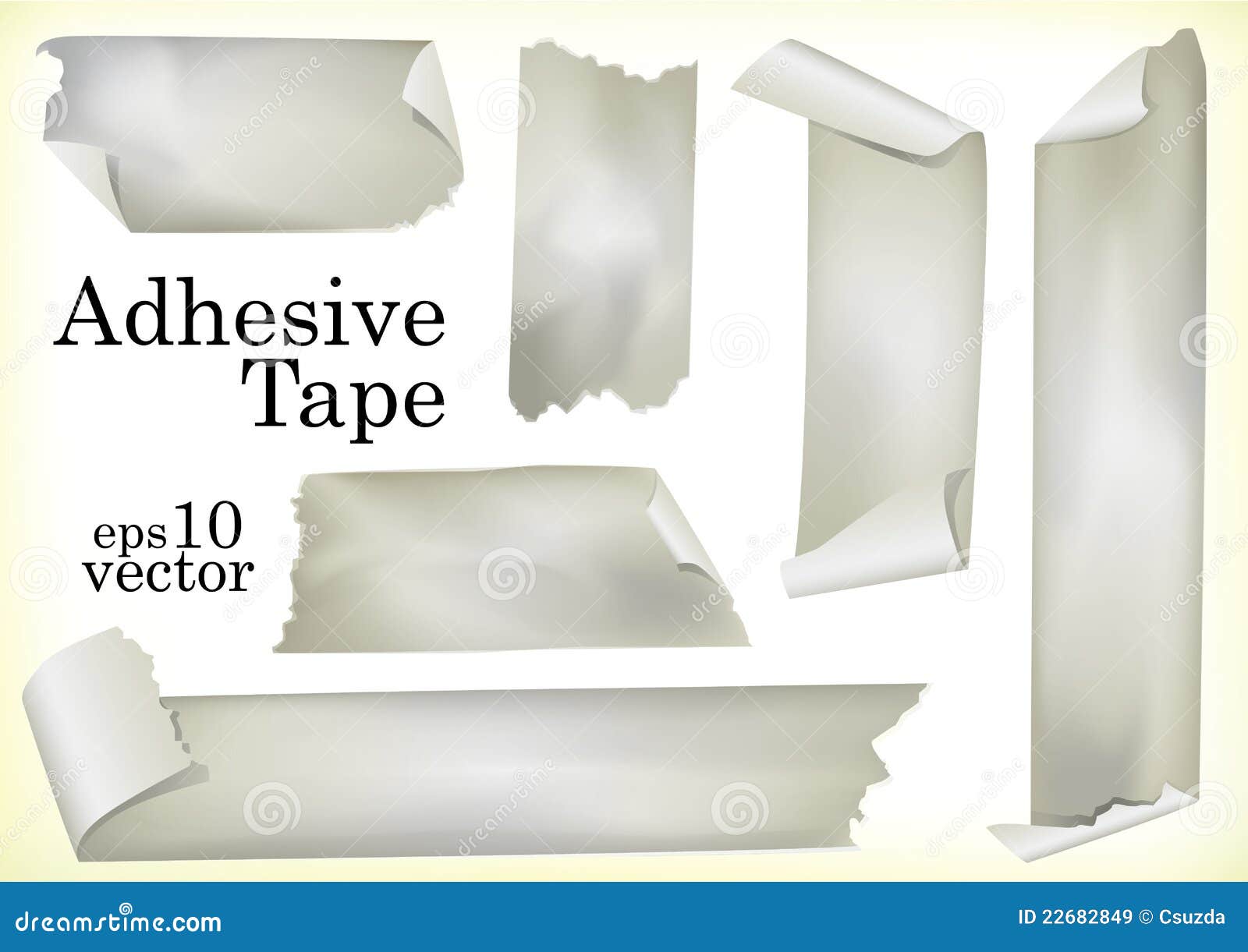 Adhesive Tapes stock vector. Illustration of band, collection - 22682849