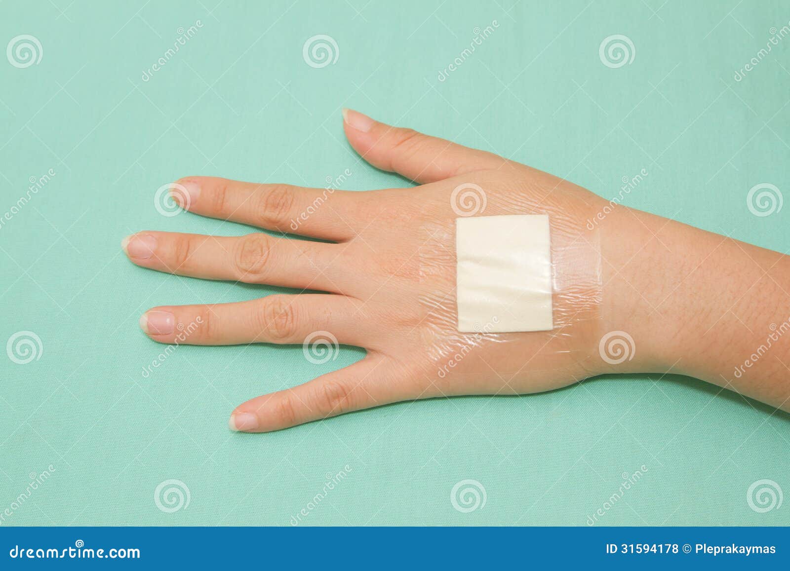 Adhesive Waterproof Plaster Stock Photo - Image of person, plaster ...