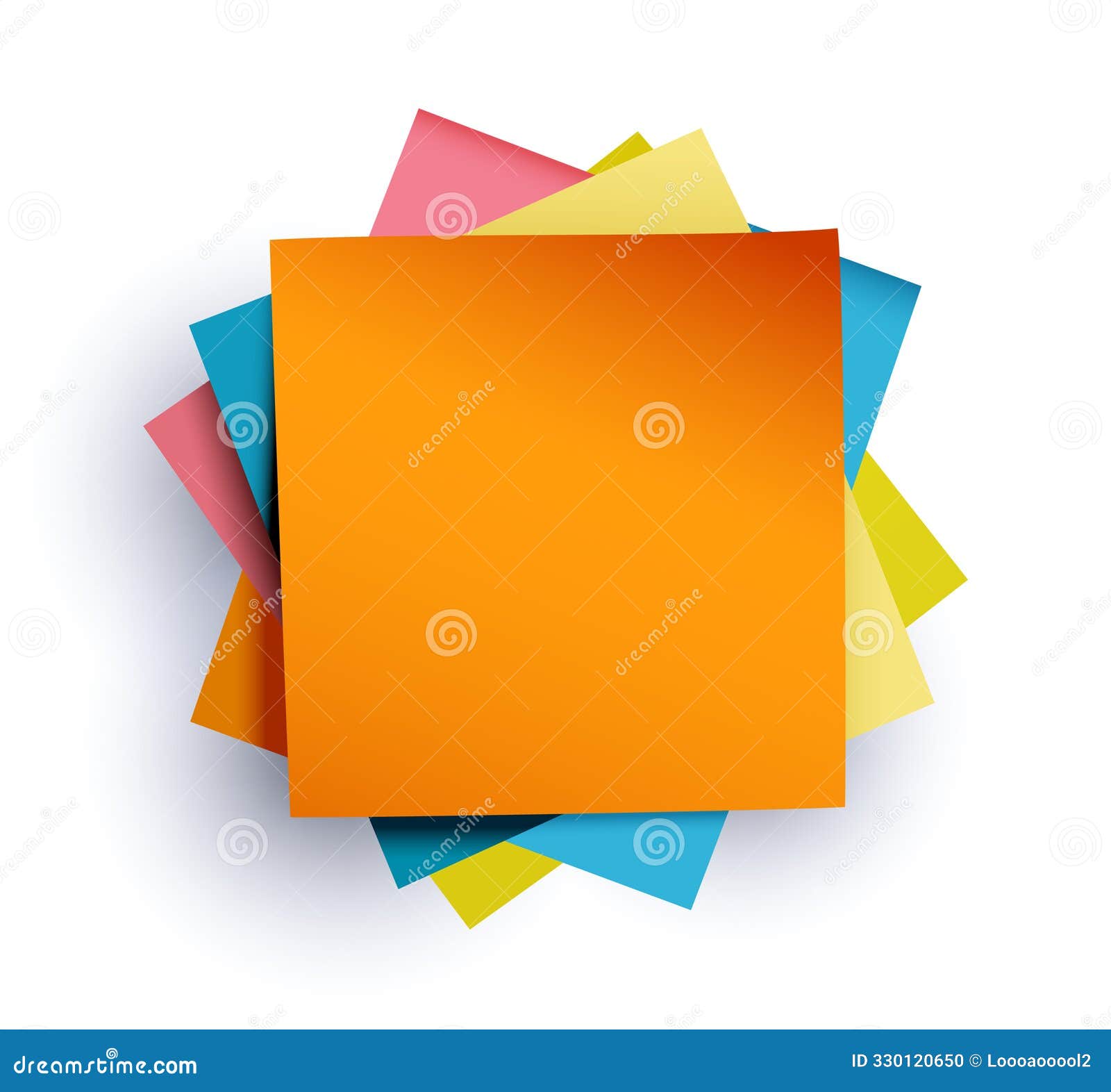 Adhesives Note. Sticky Note or Post it Reminder Stock Illustration ...