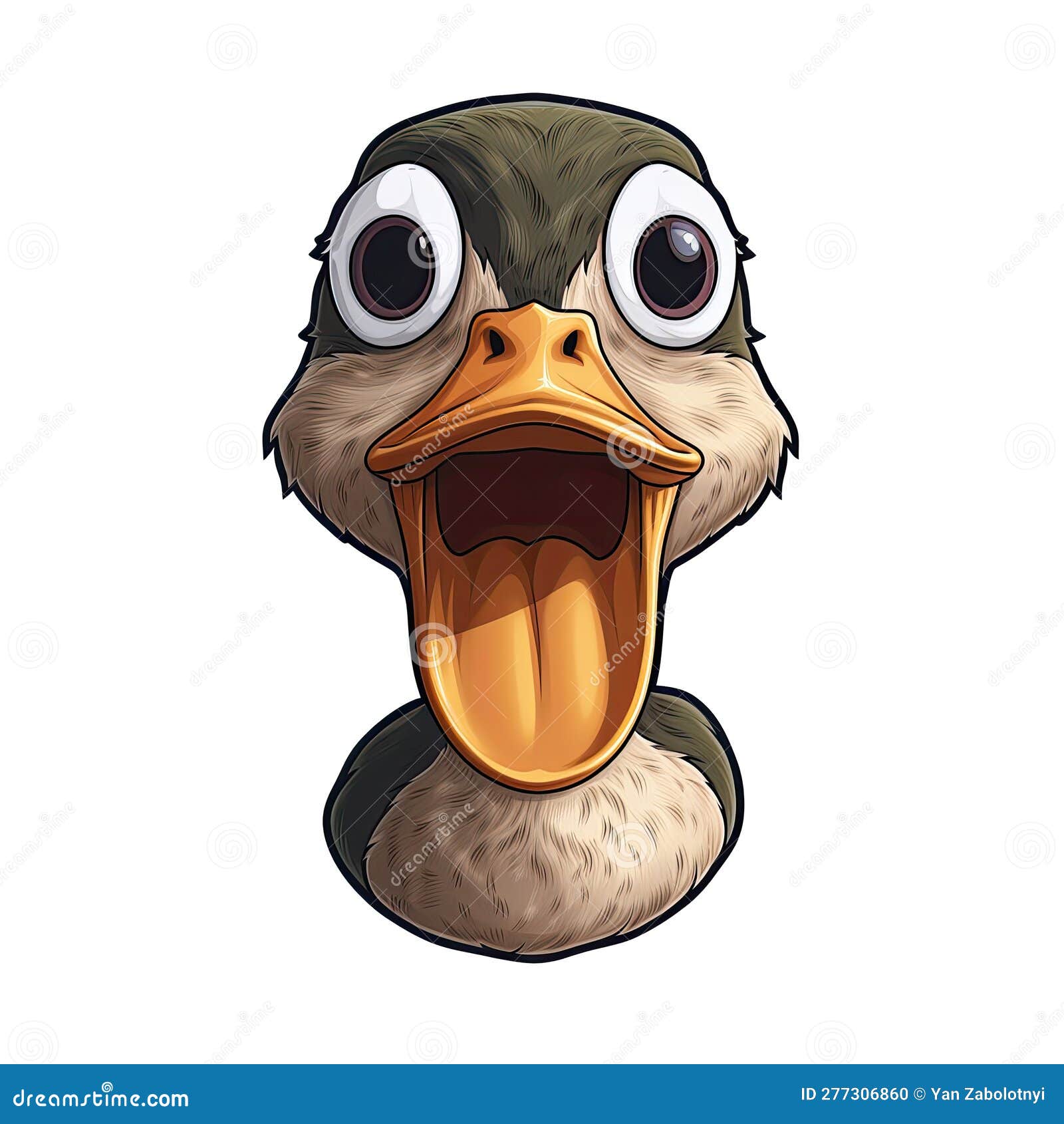 Adhesivo De Pato Abierto Para Ojos Y Boca Ancho Sobre El Logotipo De ... Adhesivo De Pato Abierto Para Ojos Y Boca Ancho Sobre El Logotipo De ...