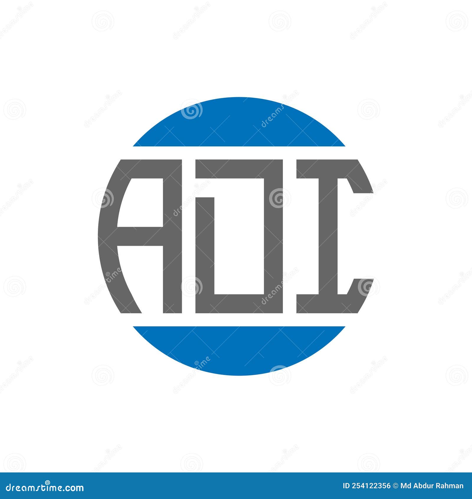 ADI Letter Logo Design on White Background. ADI Creative Initials ...