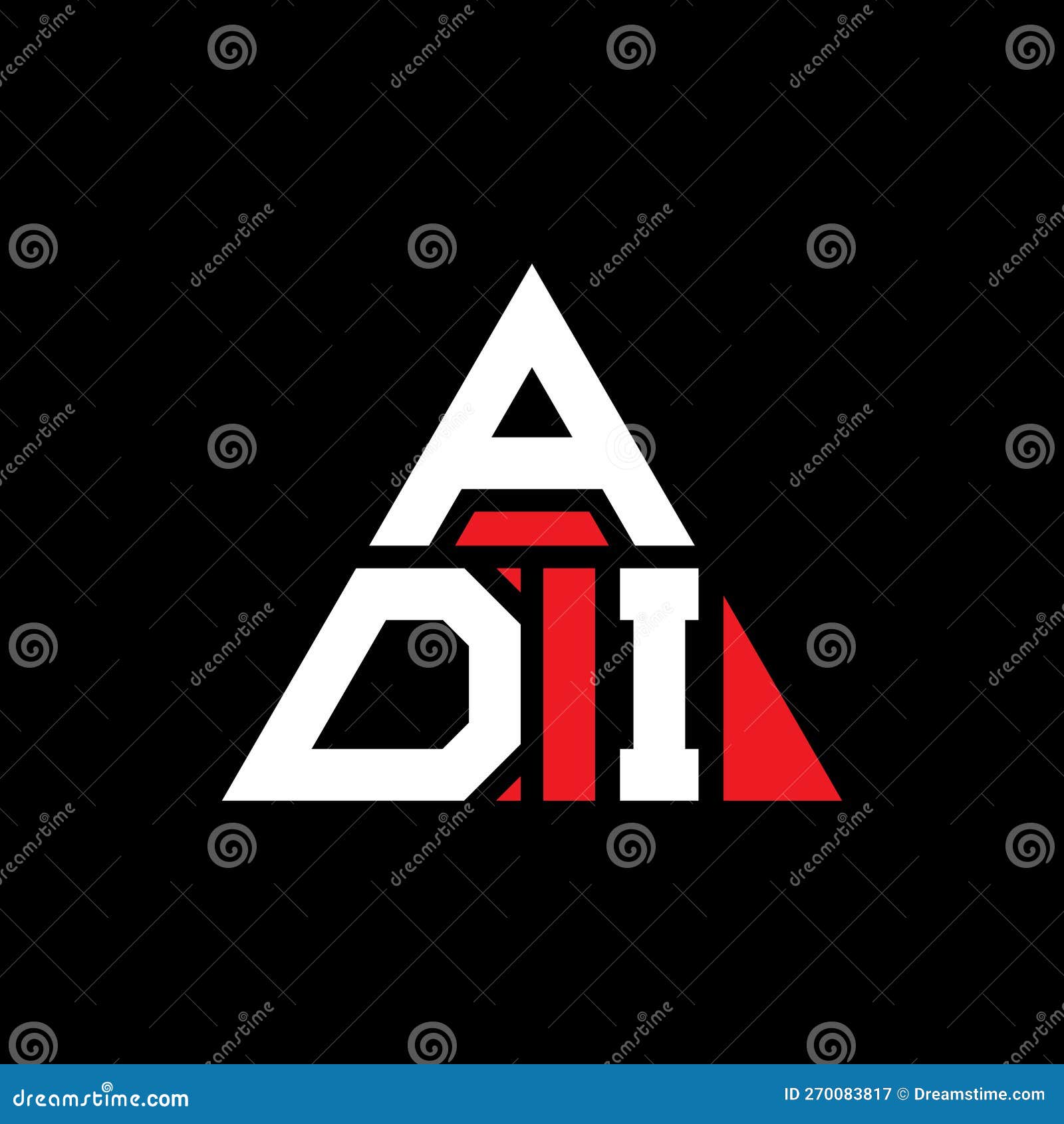 ADI Triangle Letter Logo Design With Triangle Shape. ADI Triangle Logo ...