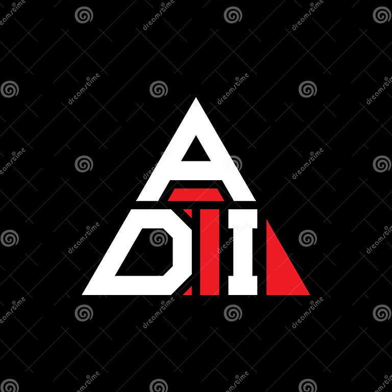 ADI Triangle Letter Logo Design with Triangle Shape. ADI Triangle Logo ...
