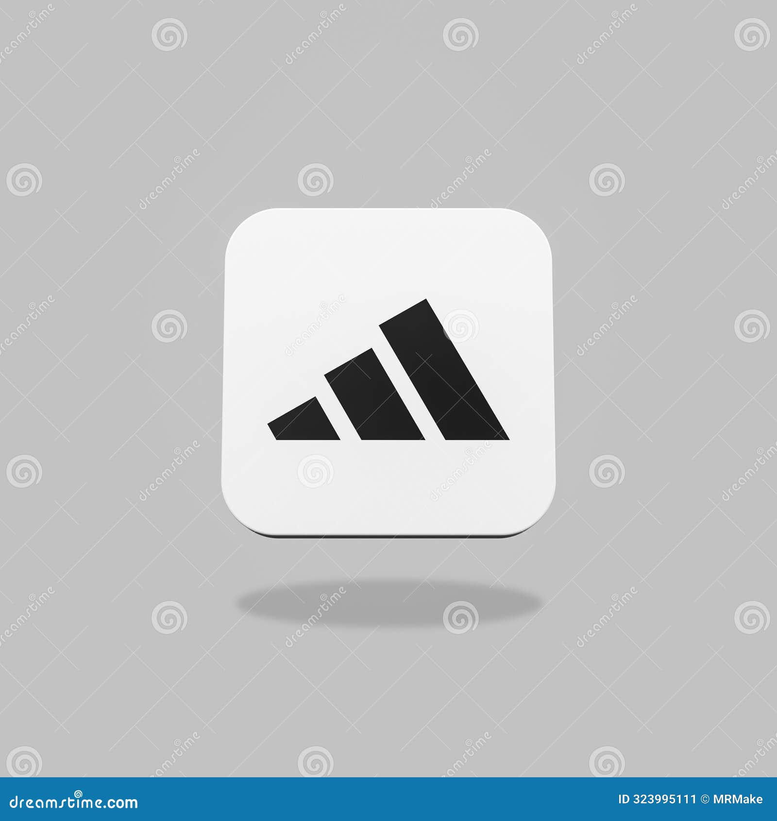 Adidas App Icon on Flat Gray Background Editorial Photo - Illustration ...