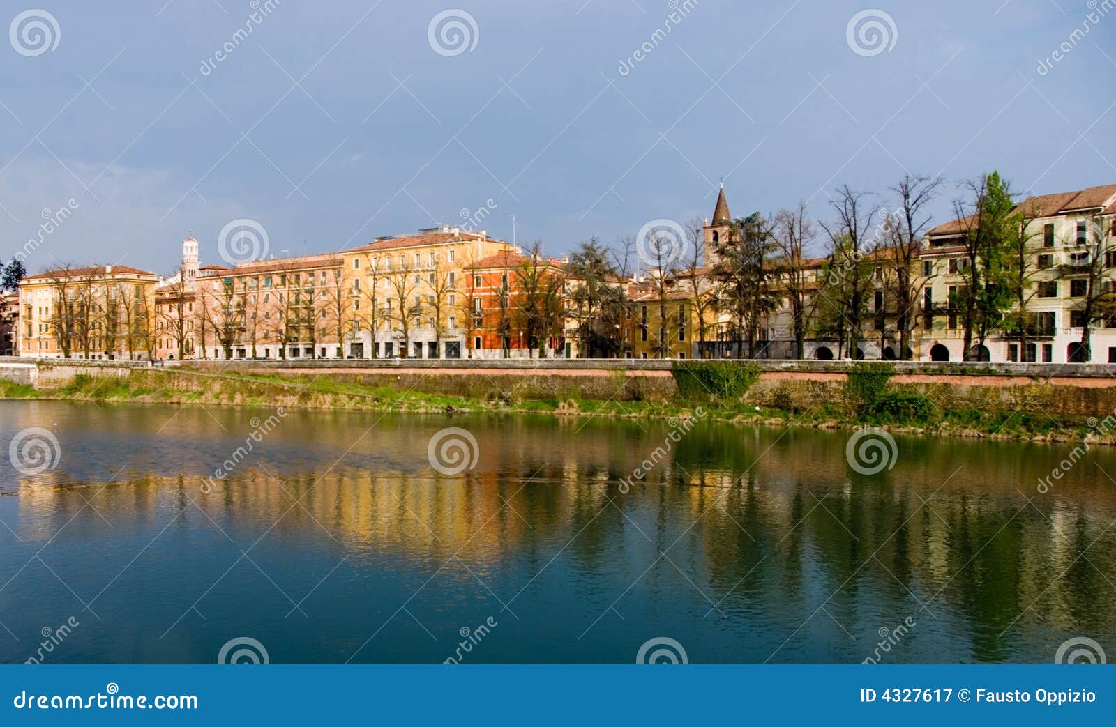 Adige river stock image. Image of vacation, flow, italy - 4327617