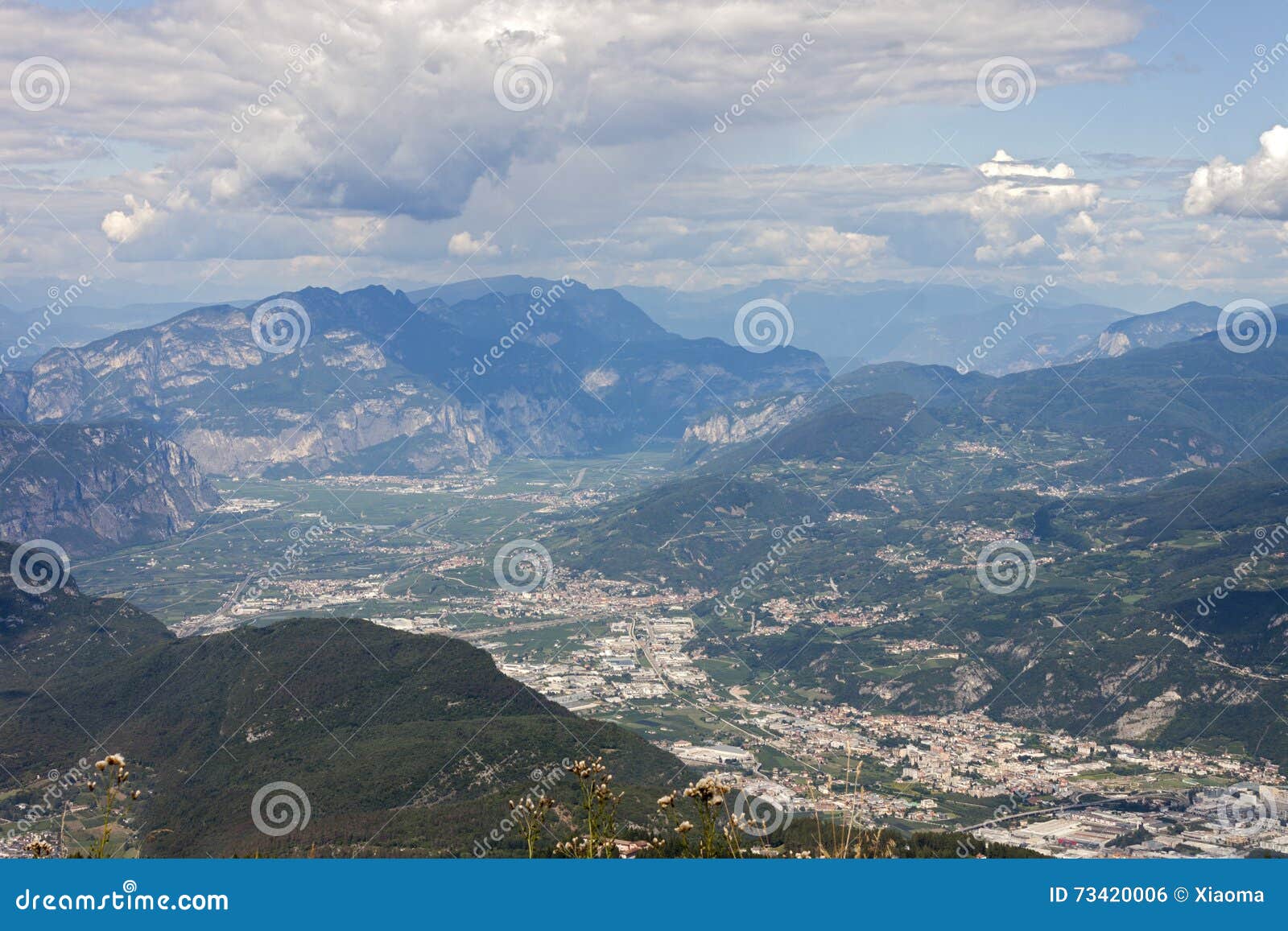 Adige Valley, Trento stock photo. Image of panoramic - 73420006
