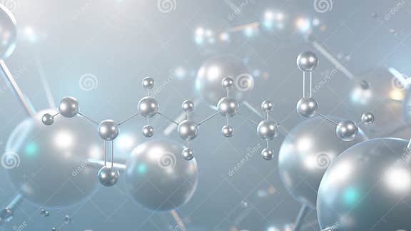 Adipic Acid Molecular Structure, 3d Model Molecule, Hexanedioic Acid ...