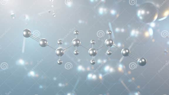 Adiponitrile Molecular Structure, 3d Model Molecule, Precursor Polymer ...