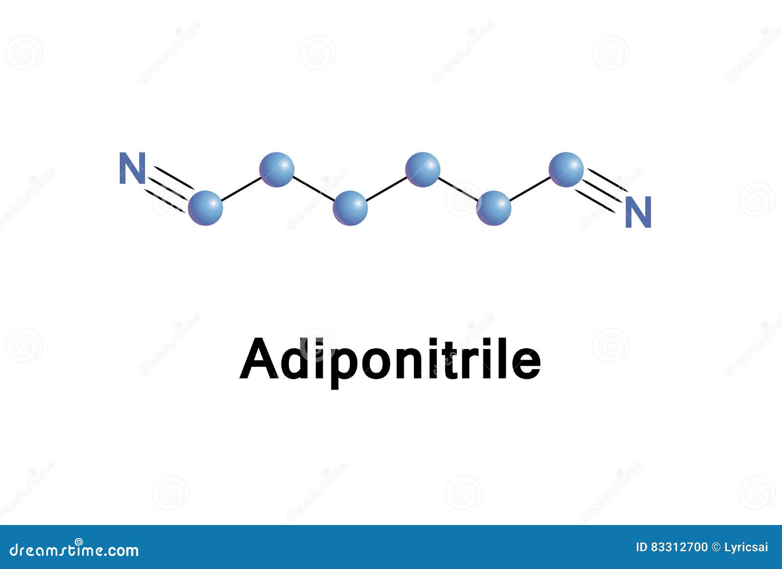 Adiponitrilmonomere Des Nylons Vektor Abbildung - Illustration von ...