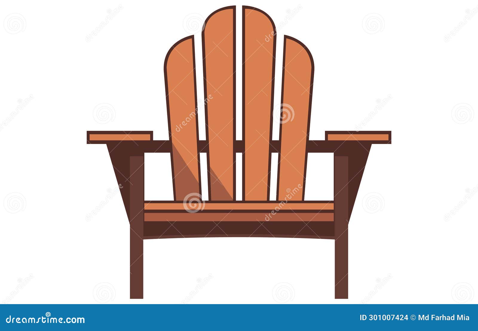 Adirondack Chair Hand Drawn Vector Illustration, Adirondack Chair Logo ...