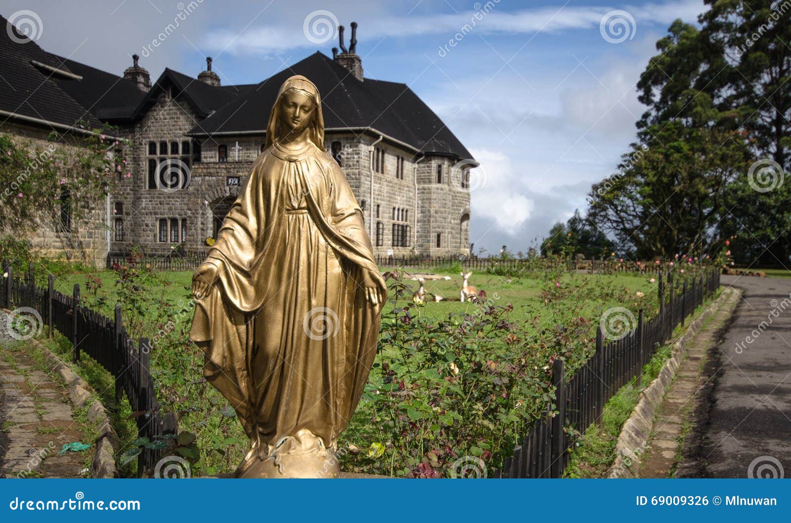 Adisham Monastery, Sri Lanka Stock Photo - Image of people ...