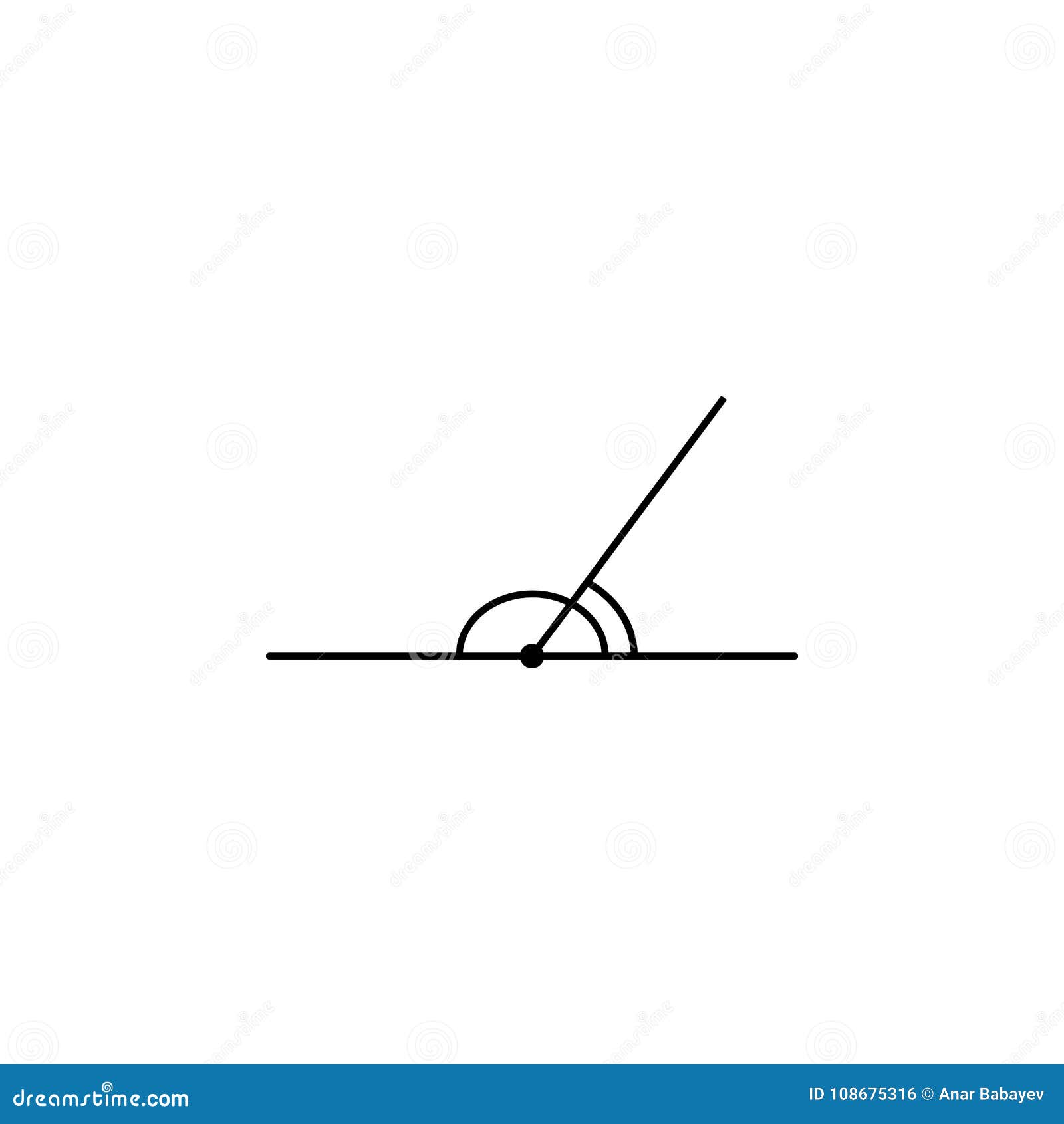 Adjacent Angles Colored Icons. Elements Of Geometric Figure Colored ...