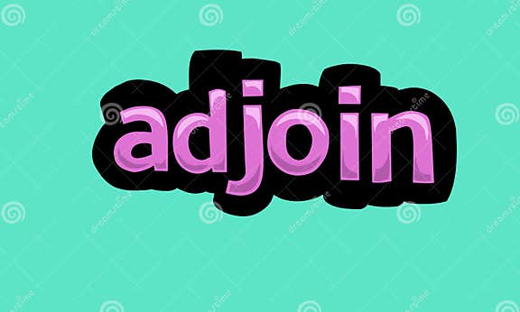 ADJOIN Writing Vector Design on a Blue Background Stock Vector ...