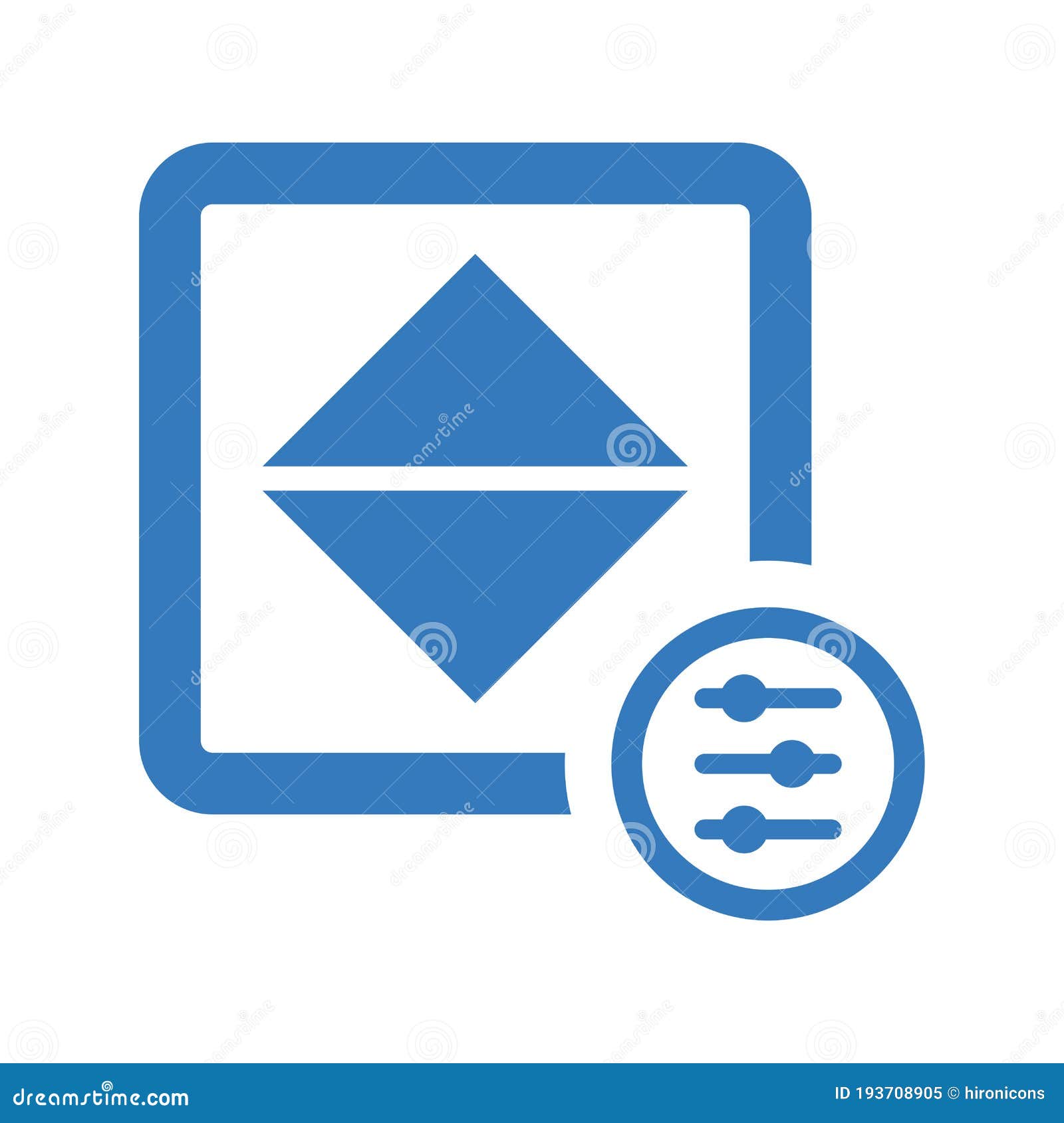 Adjust Brightness Settings Icon. Signs And Symbols Can Be Used For Web ... Adjust Brightness Settings Icon. Signs And Symbols Can Be Used For Web ...