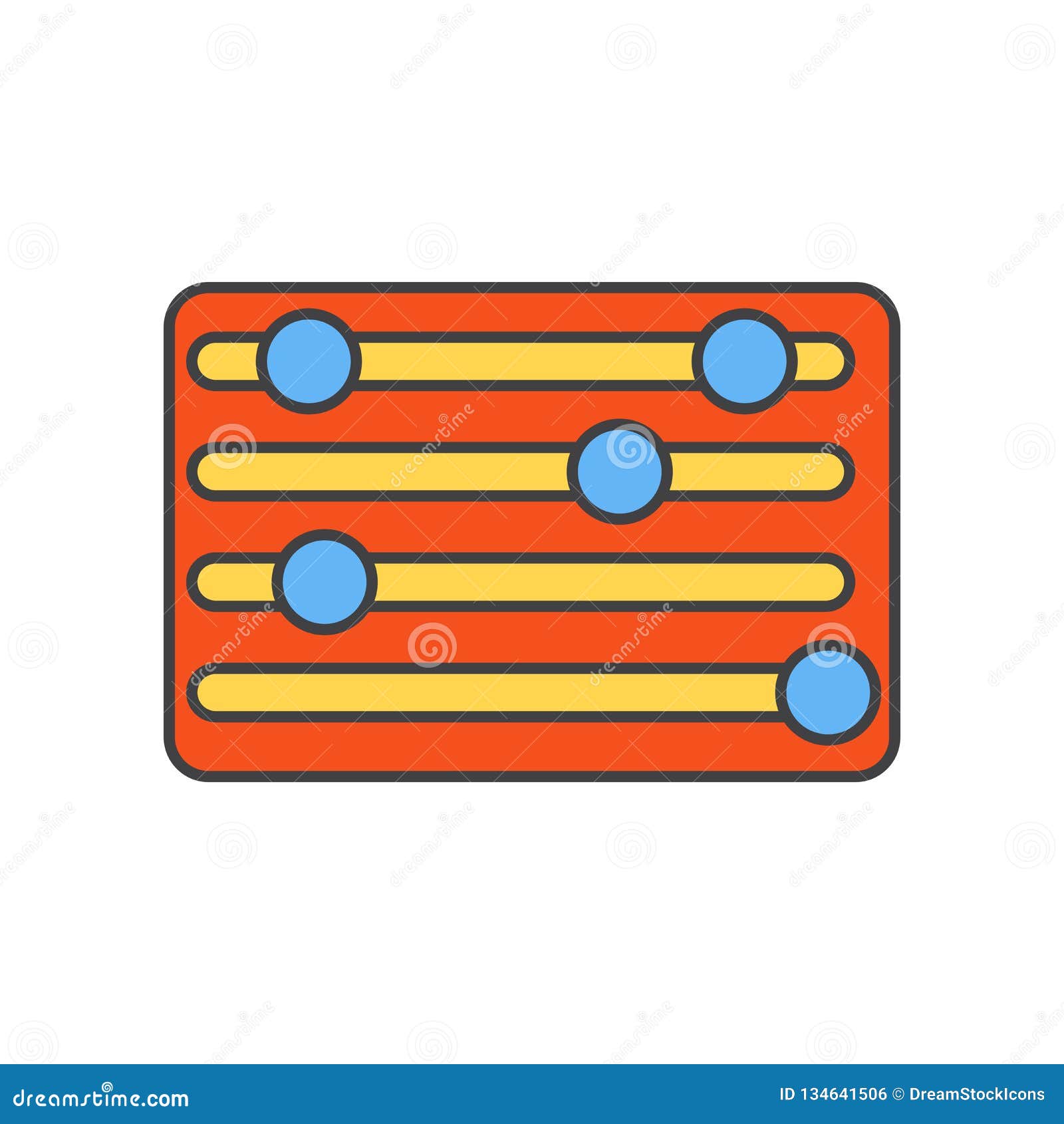 Adjust Icon Vector Sign and Symbol Isolated on White Background, Adjust ...